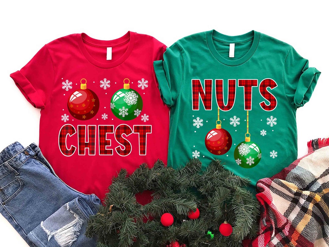 Chest Nuts Matching Chestnuts Plaid Christmas Couples Shirt, Matching ...