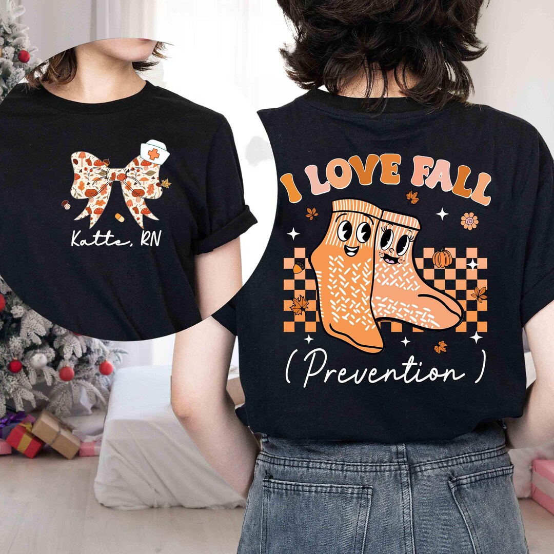 Personalized Fall Prevention Nurse Shirt, Thanksgiving Design - Etsy