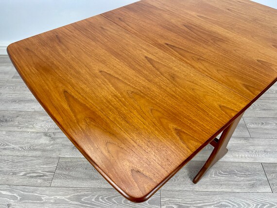 Mid Century G Plan Teak Drop Leaf Dining Table Etsy