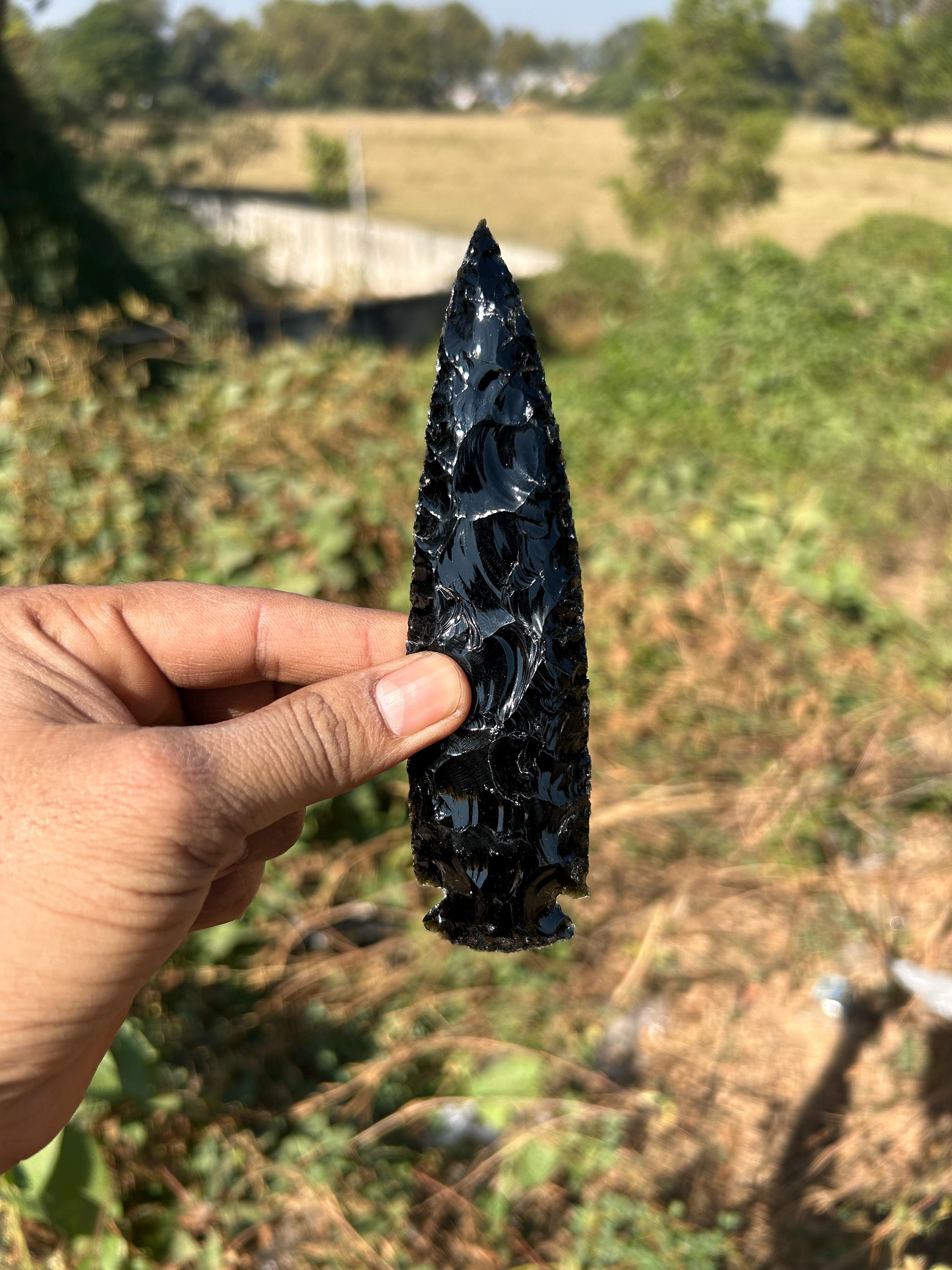 Black Obsidian Arrowhead, Crystal Arrowhead, Gemstone Arrowhead, Arrow ...
