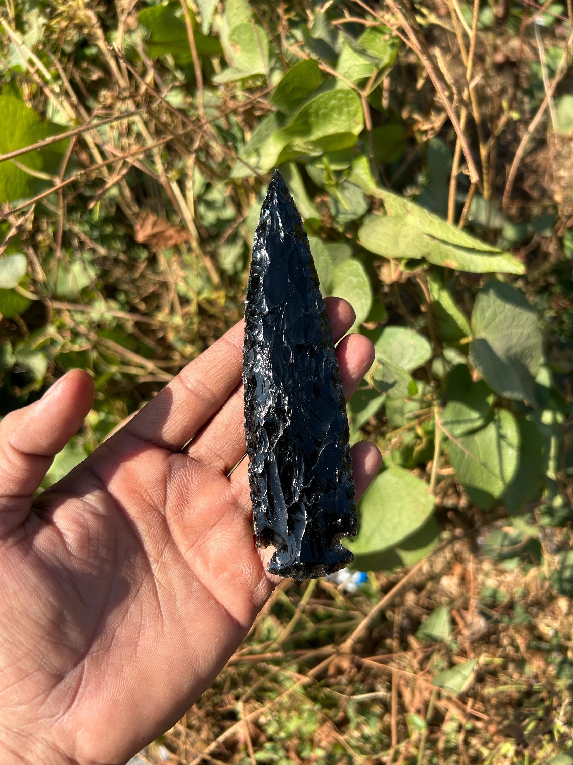 Black Obsidian Arrowhead, Crystal Arrowhead, Gemstone Arrowhead, Arrow ...