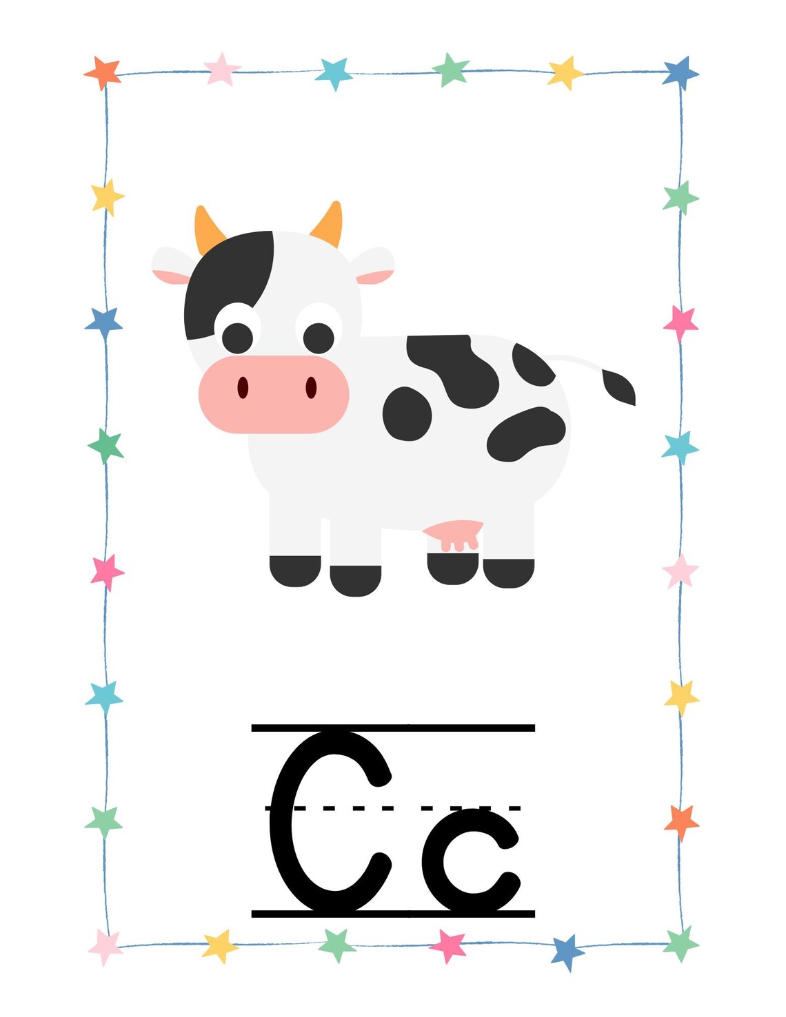 Alphabet Posters for Preschool, Printable Alphabet Posters, Letter ...