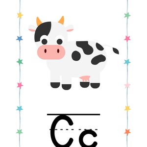 Alphabet Posters for Preschool, Printable Alphabet Posters, Letter ...