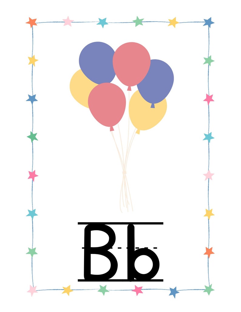 Alphabet Posters Letter Posters Alphabet Flashcards Printable