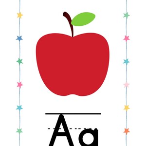 Alphabet Posters for Preschool, Printable Alphabet Posters, Letter ...