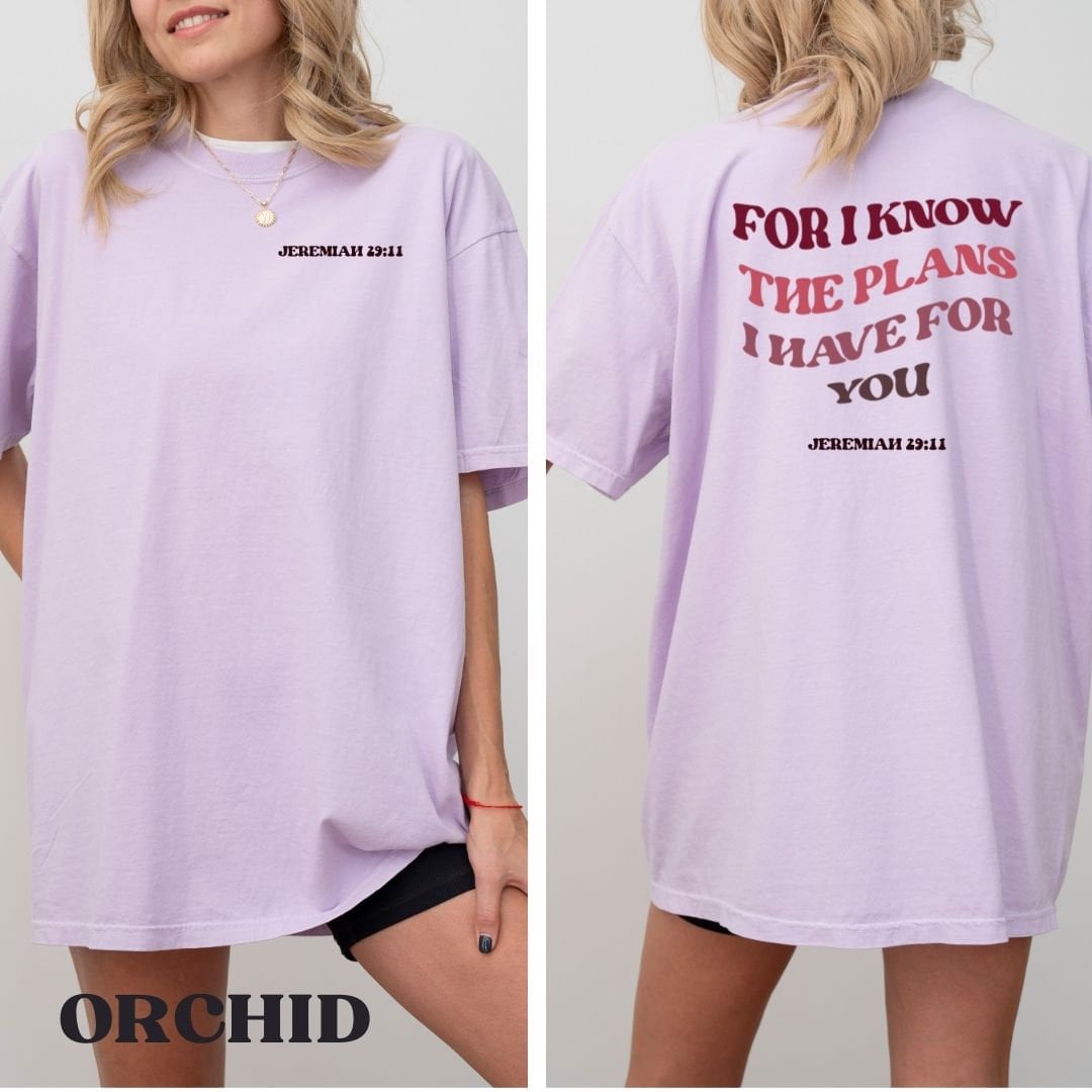 Jeremiah 29:11, Christian Shirt, Bible Quote Shirt, Bible Verse Shirt ...