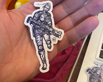 Red Rising Sticker | Etsy