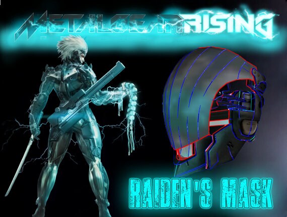 Metal Gear Rising Raiden's Mask foam Unfold by Big Rob - Etsy Hong Kong