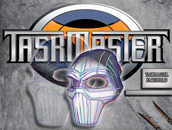 Marvel Studios Taskmaster Faceshield foam Unfold by Big Rob - Etsy