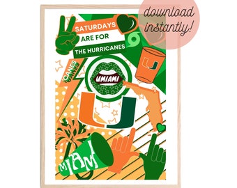 University of Miami Wall Art | Etsy