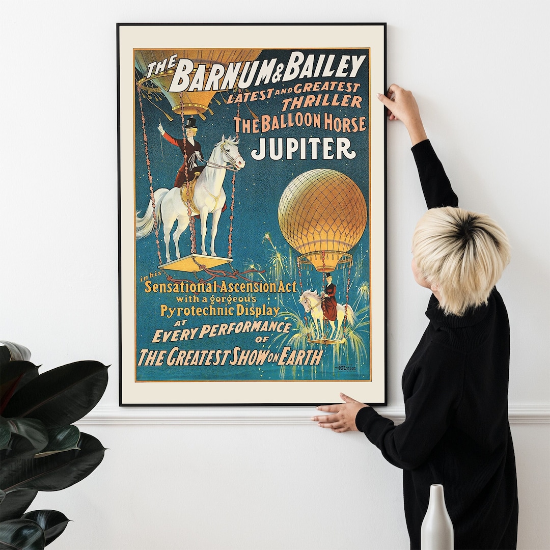 Vintage Circus Poster, Antique Circus Wall Art Antique Whimsical Decor ...