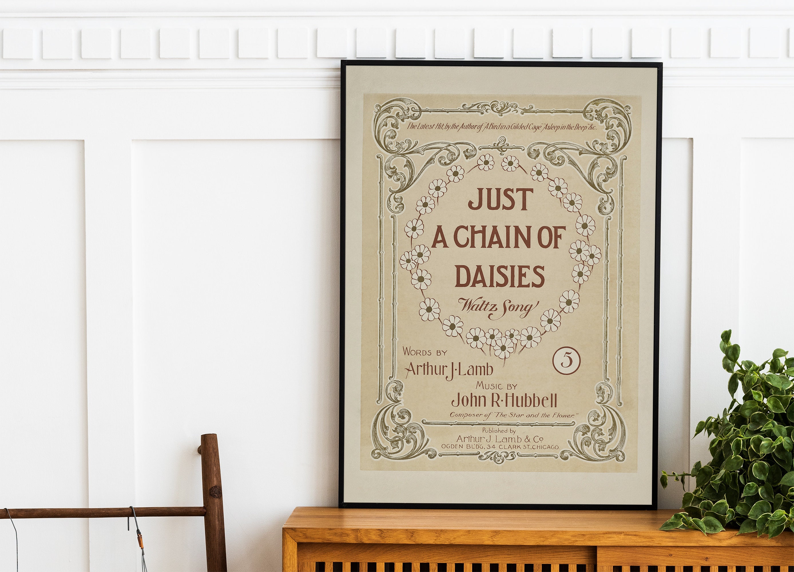 PRINTABLE Vintage Music Poster, Charming Antique Cottagecore Wall Decor ...