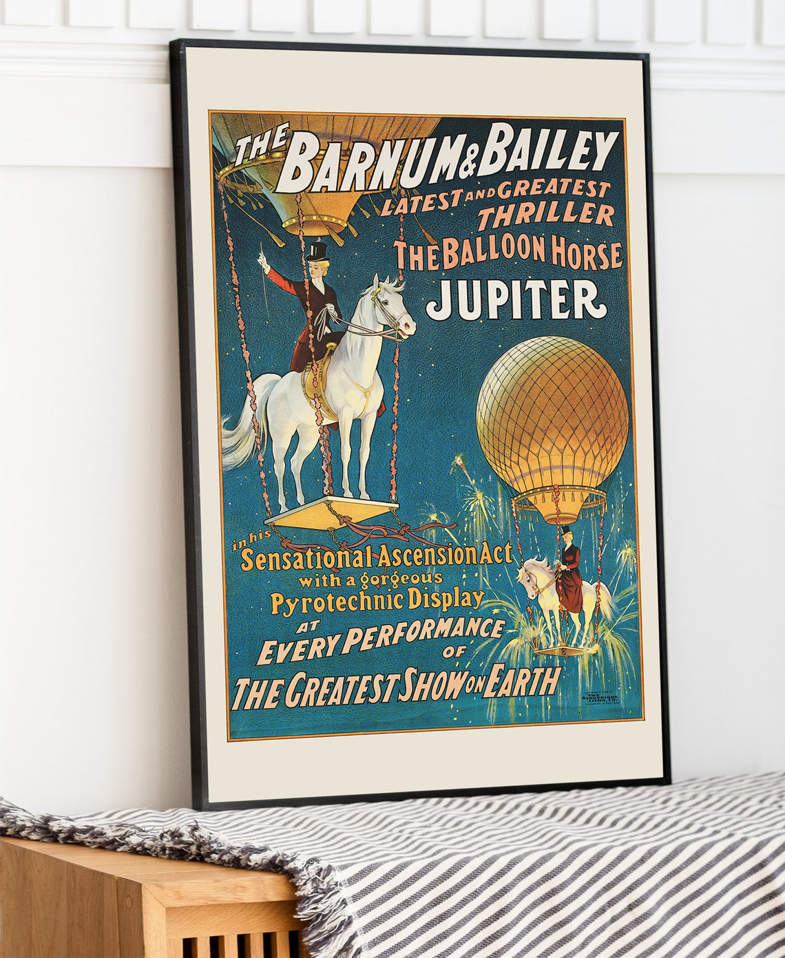 Vintage Circus Poster, Antique Circus Wall Art Antique Whimsical Decor ...