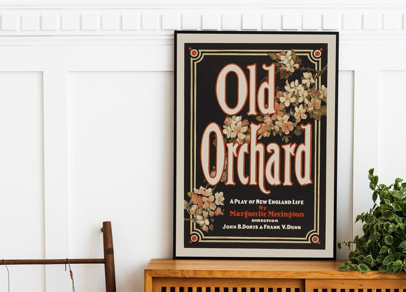 PRINTABLE Vintage Floral Poster Antique Cottagecore Wall - Etsy