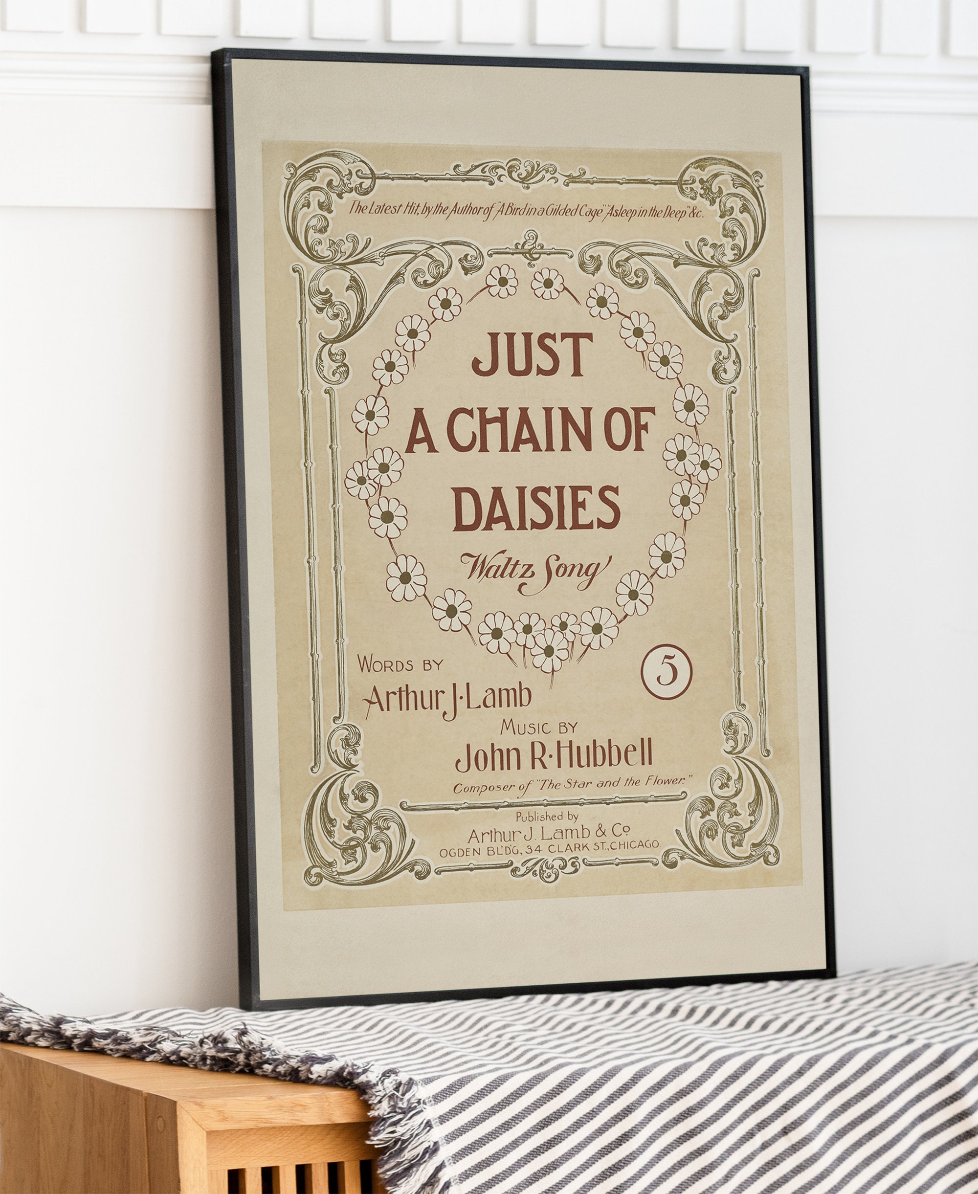 PRINTABLE Vintage Music Poster, Charming Antique Cottagecore Wall Decor ...