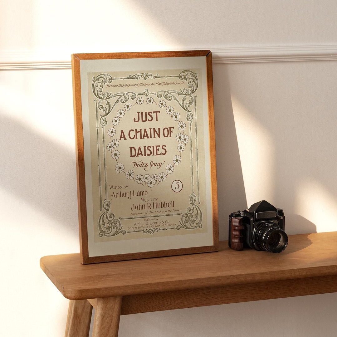 PRINTABLE Vintage Music Poster, Charming Antique Cottagecore Wall Decor ...