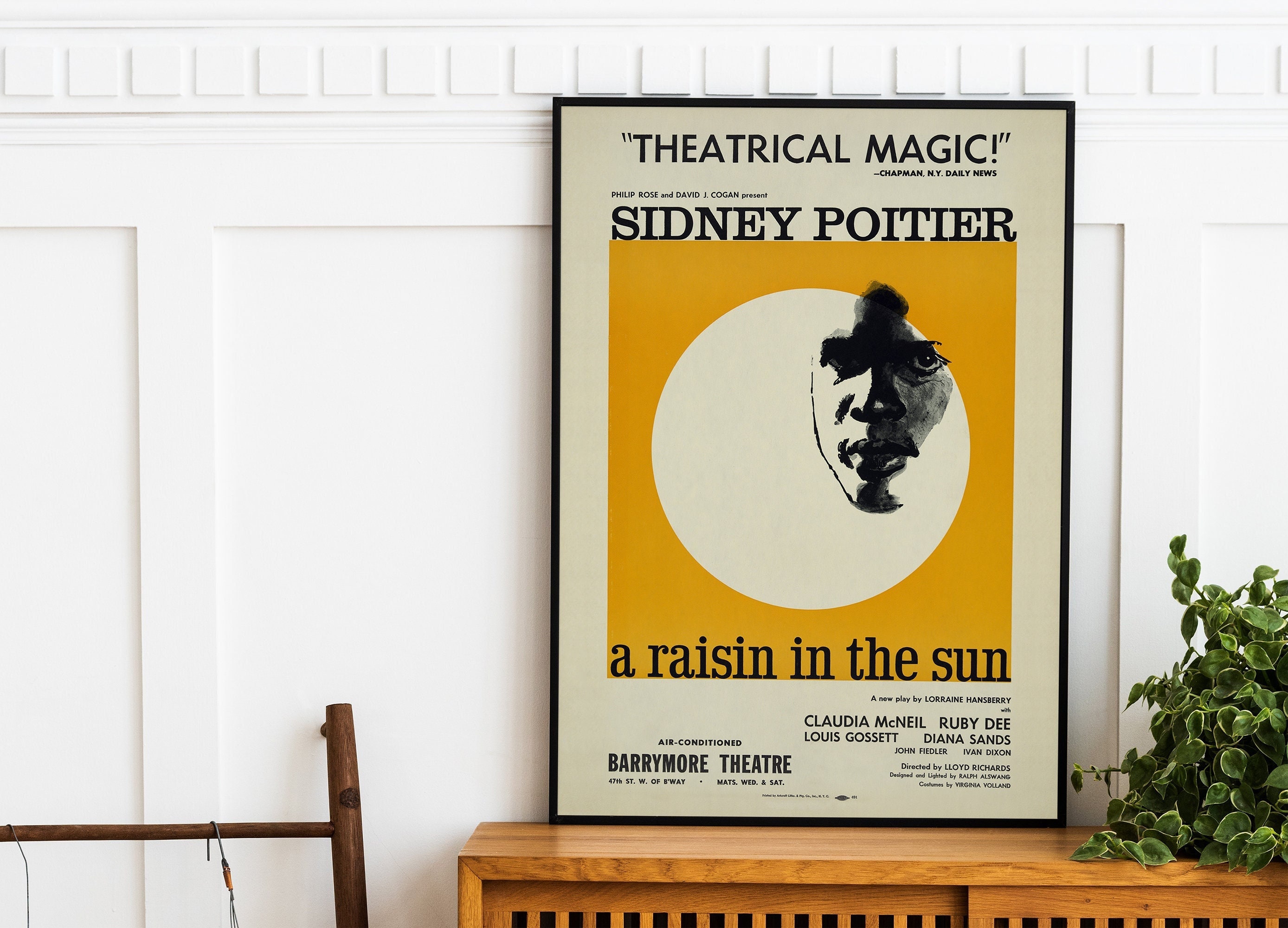 PRINTABLE Vintage Film Poster, Sidney Poitier Poster, Old Hollywood ...