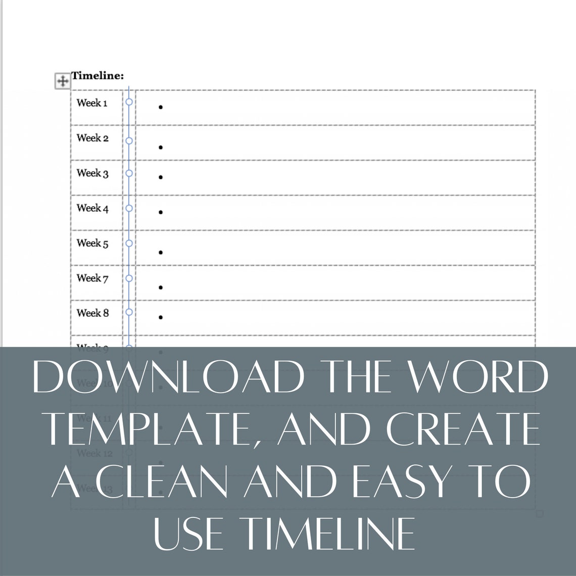 Microsoft Word Timeline Template - 3 Page Version - Create a Clean ...