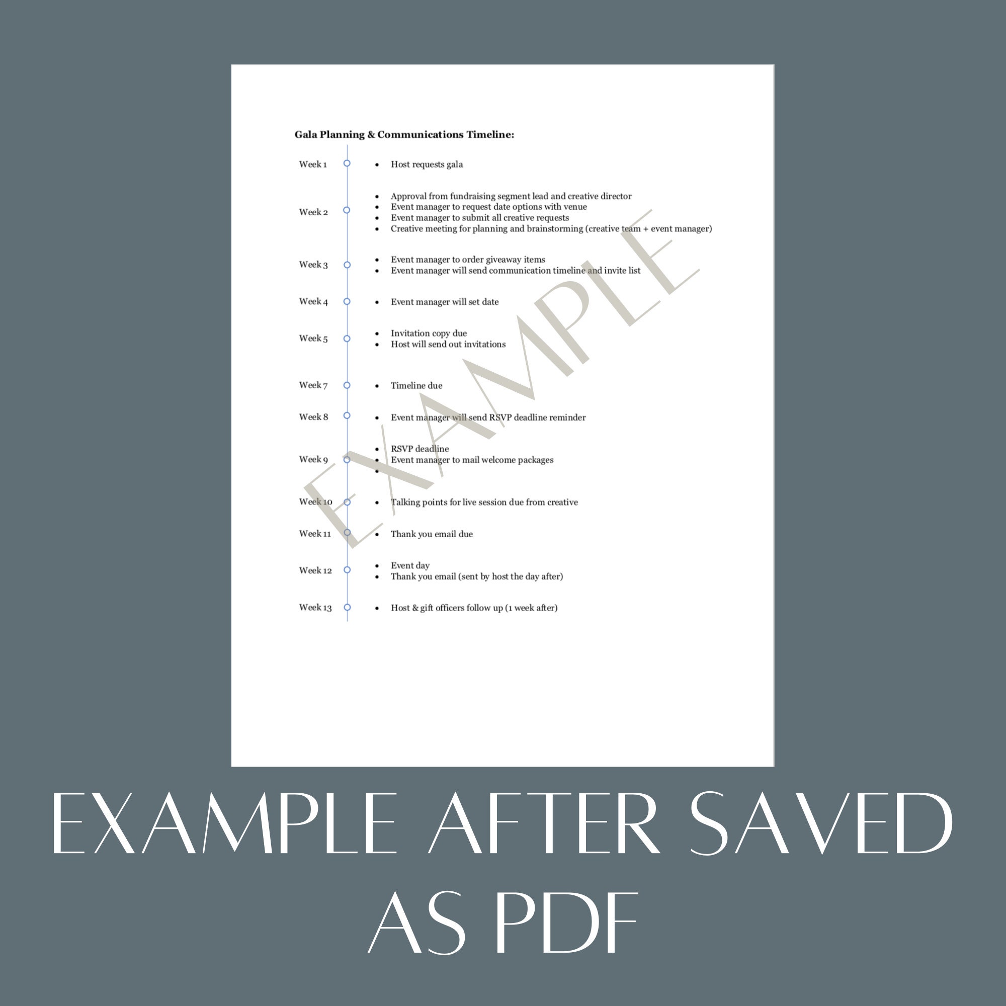 Microsoft Word Timeline Template - Use to Create a Clean and Modern ...