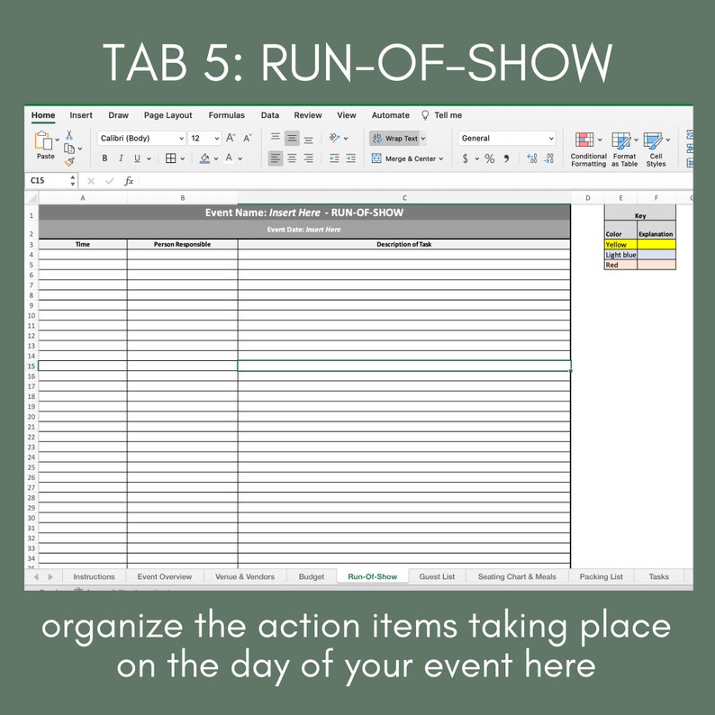 Ultimate Event Planner - Microsoft Excel Digital Download - Digital ...