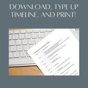 Microsoft Word Timeline Template - 3 Page Version - Create a Clean ...