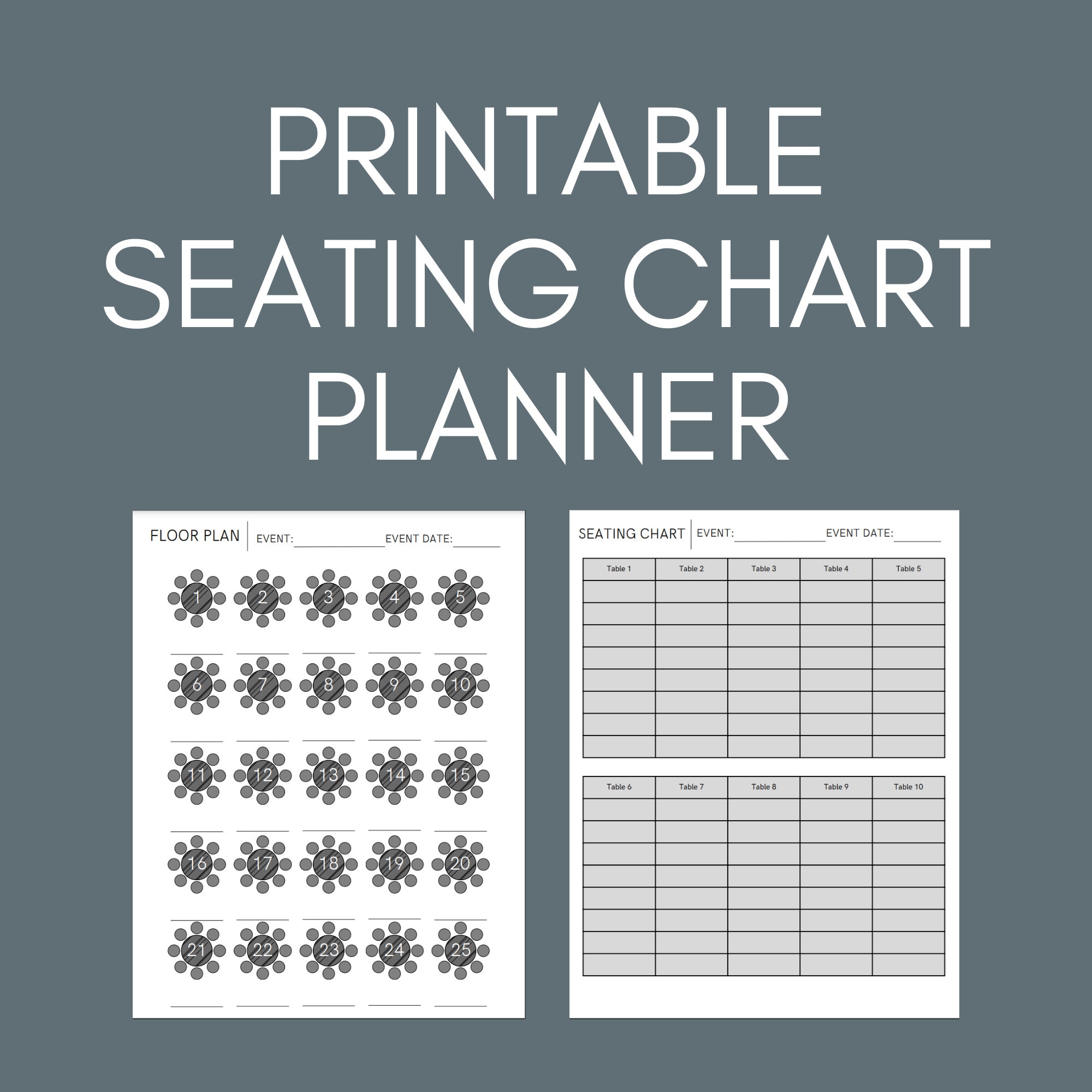 Seating Chart Planner for Events and Weddings - Easy Way to Plan Out ...