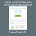 Silent Auction Sign With Donor Recognition - 8.5X11 And/or 8X10 - Etsy