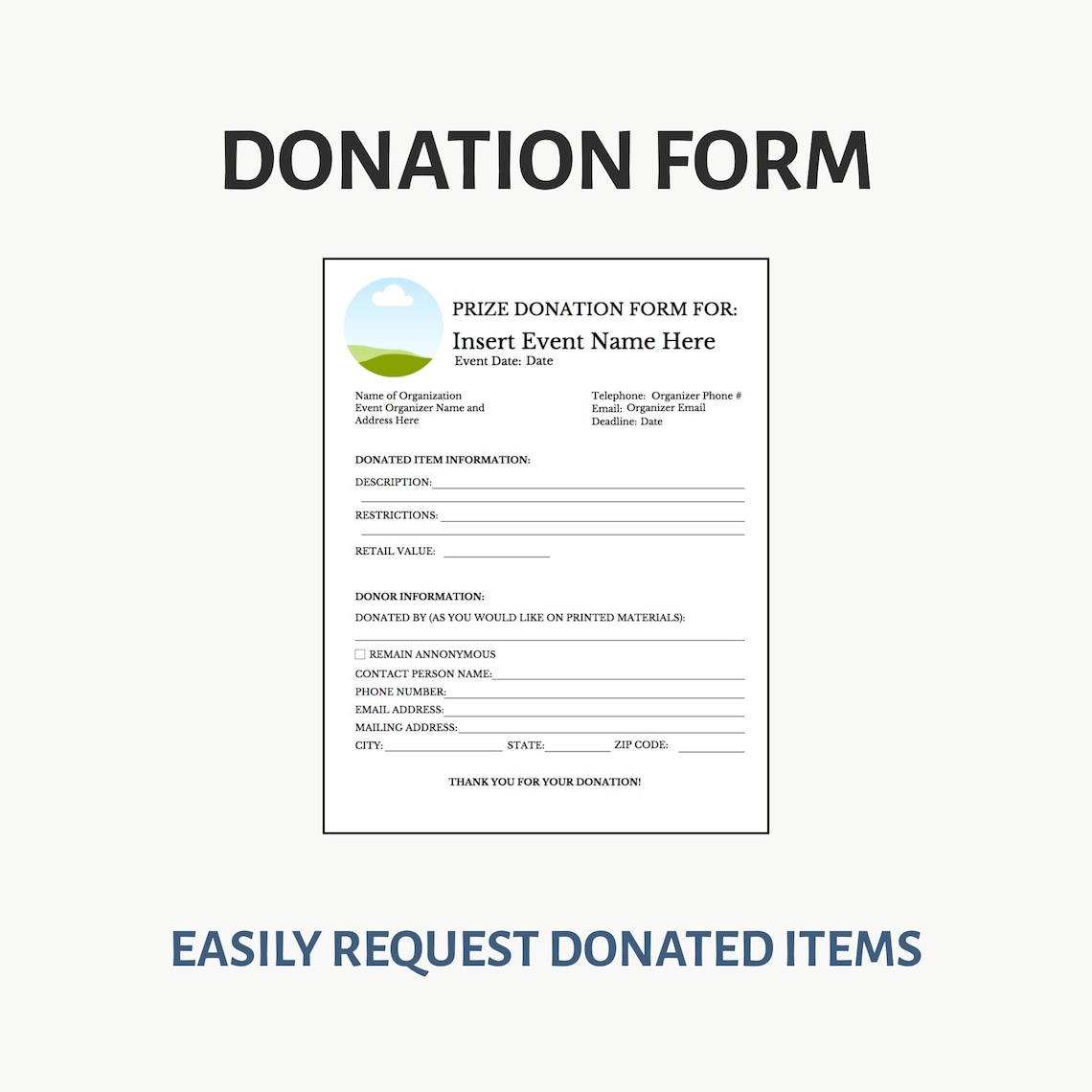 Complete Silent Auction Canva Template Bundle | Bid Sheets, Item Forms ...