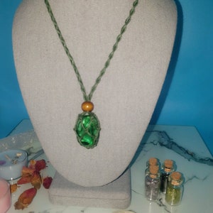 Gaia's Grace! Green Goddess Gaia Crystal Necklace - Stone of Connection ...