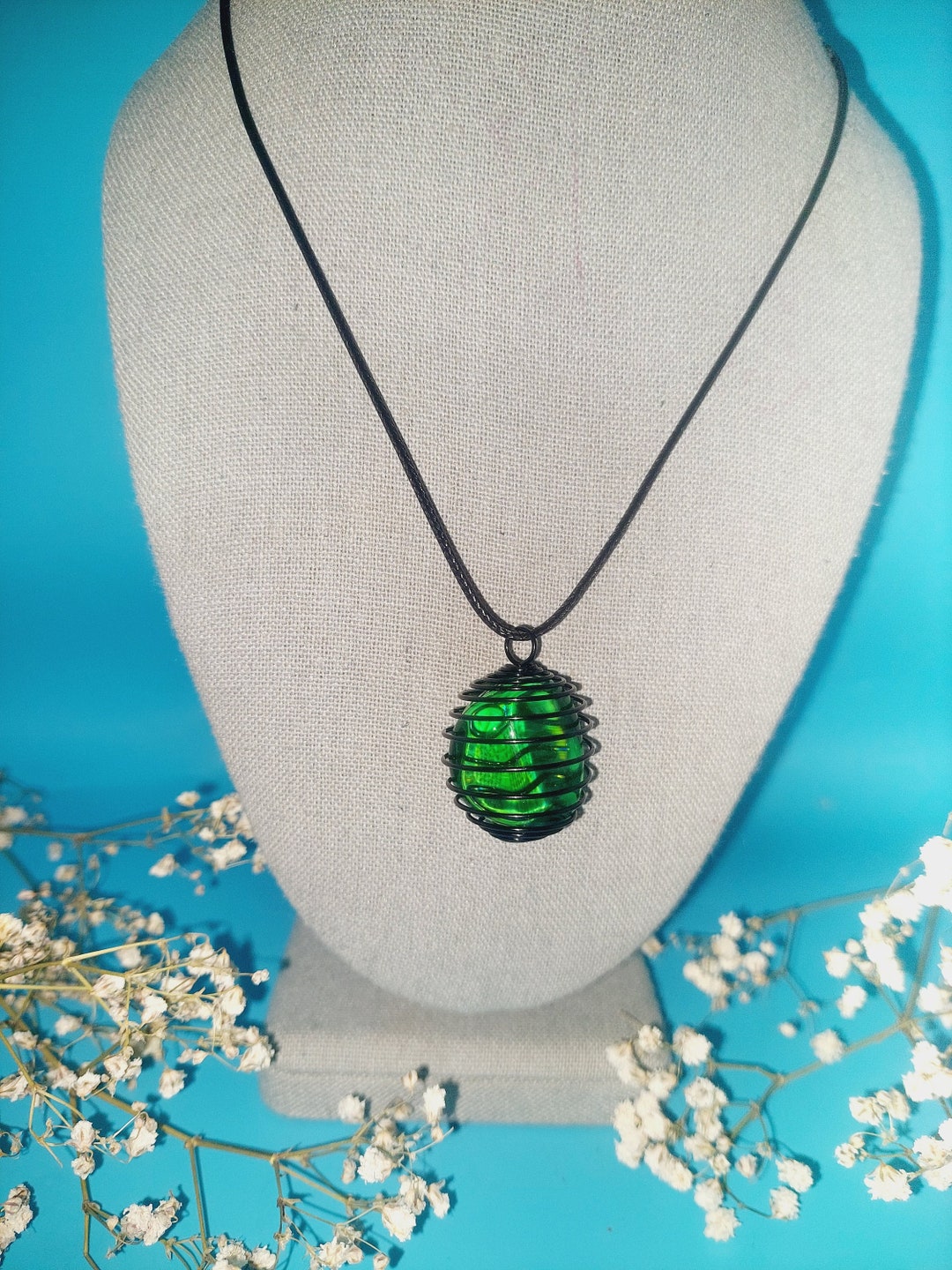 Mother Gaia! Green Goddess Gaia Crystal Necklace! Beautiful Gaia ...