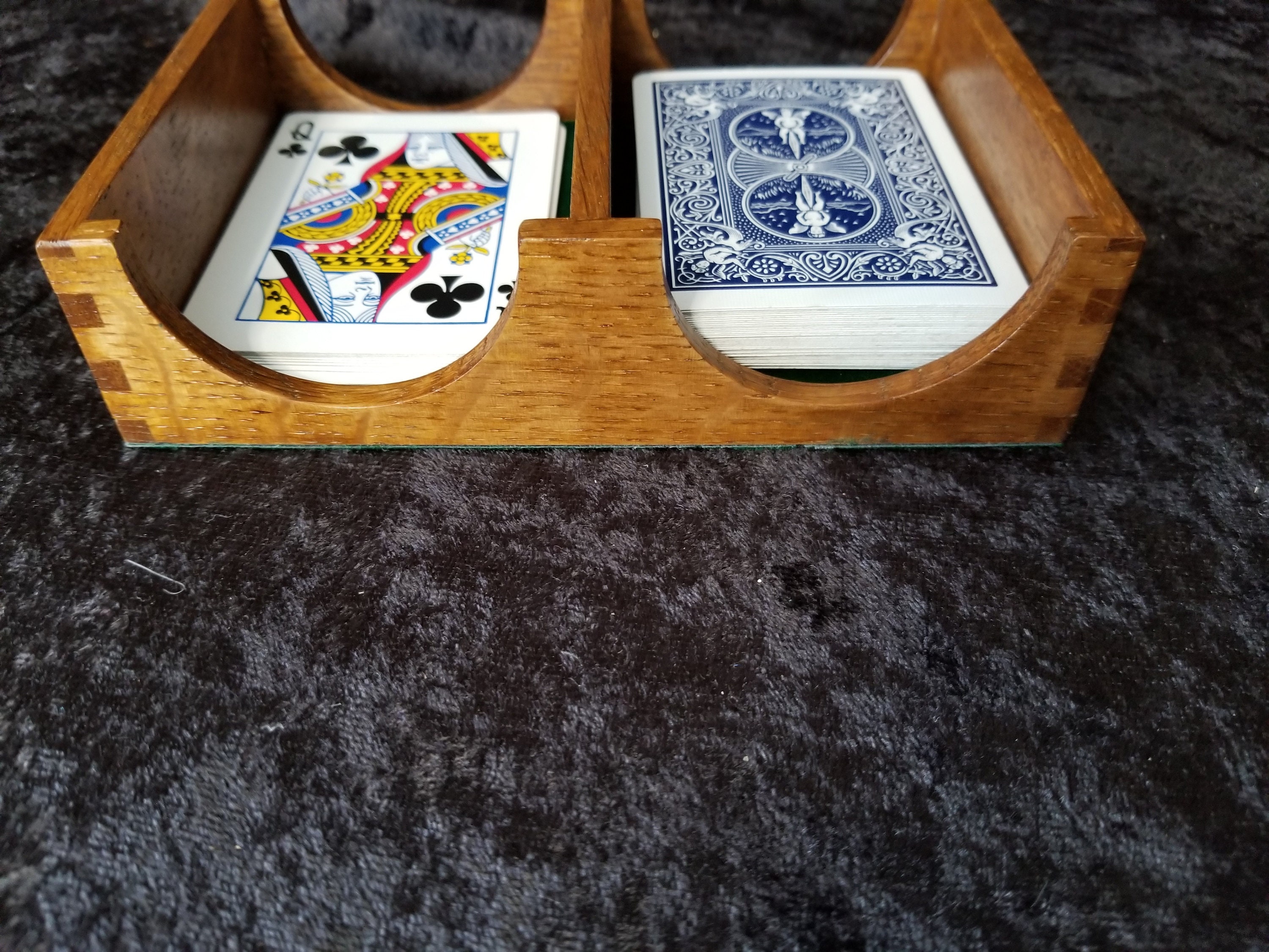 Stickley Style Mission Style Oak Playing Card Tray or Organizer. Single ...