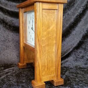 Mission Style Oak Clock Stickely Style Oak Clock Arts and Craft Style ...