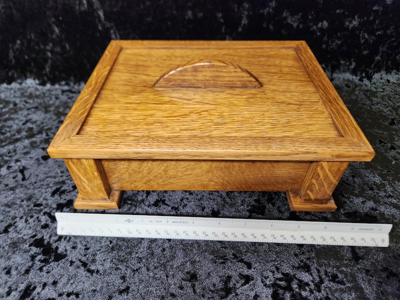 Stickley Style Mission Style White Quartersawn Jewelry or Keepsake Box ...