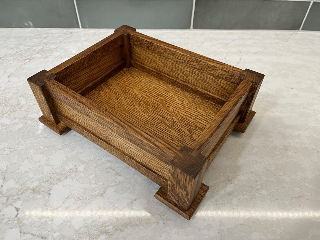 Mission Stickley Style Quarter-sawn White Oak Box Valet Used for ...