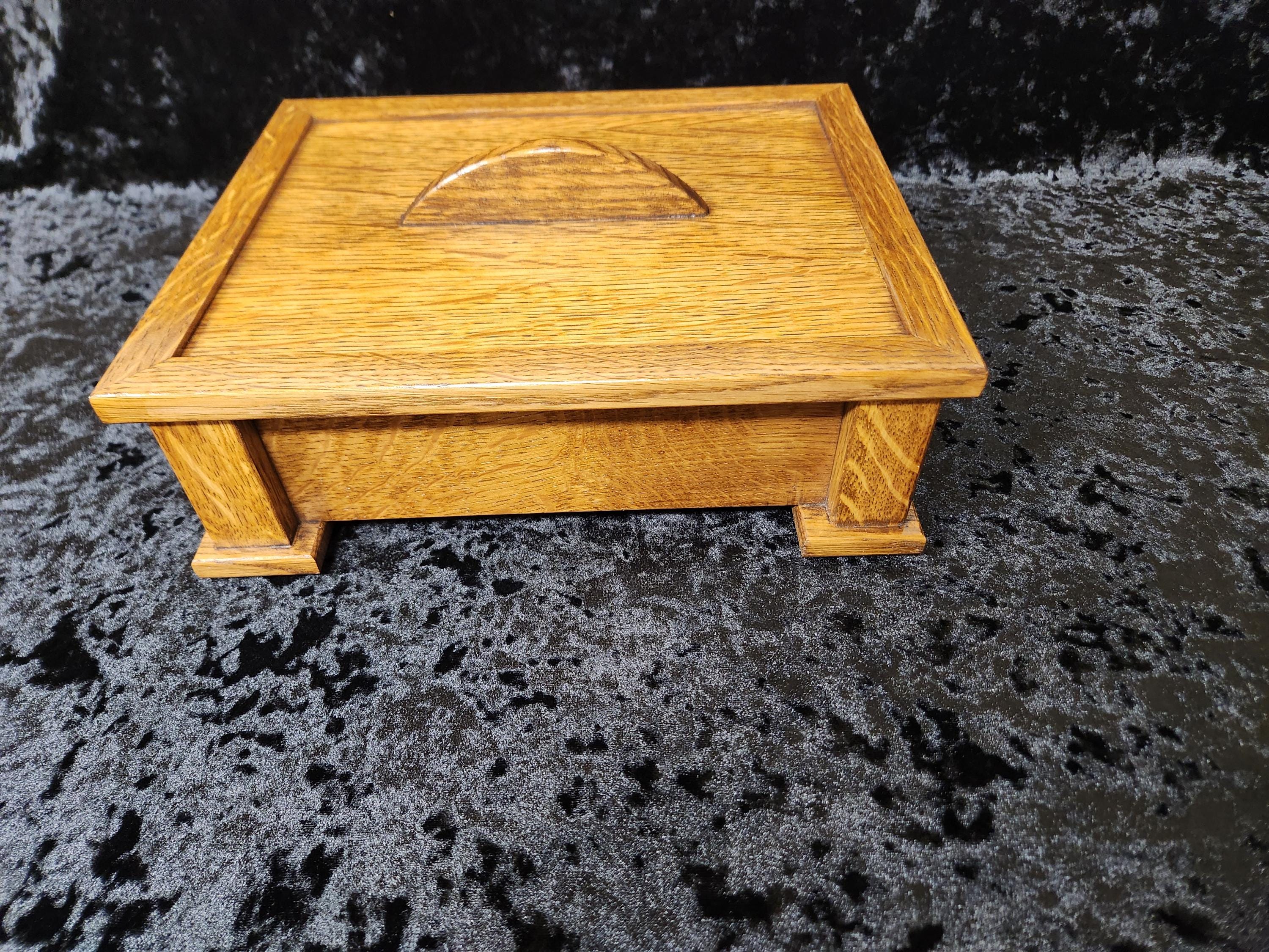 Stickley Style Mission Style White Quartersawn Jewelry or Keepsake Box ...