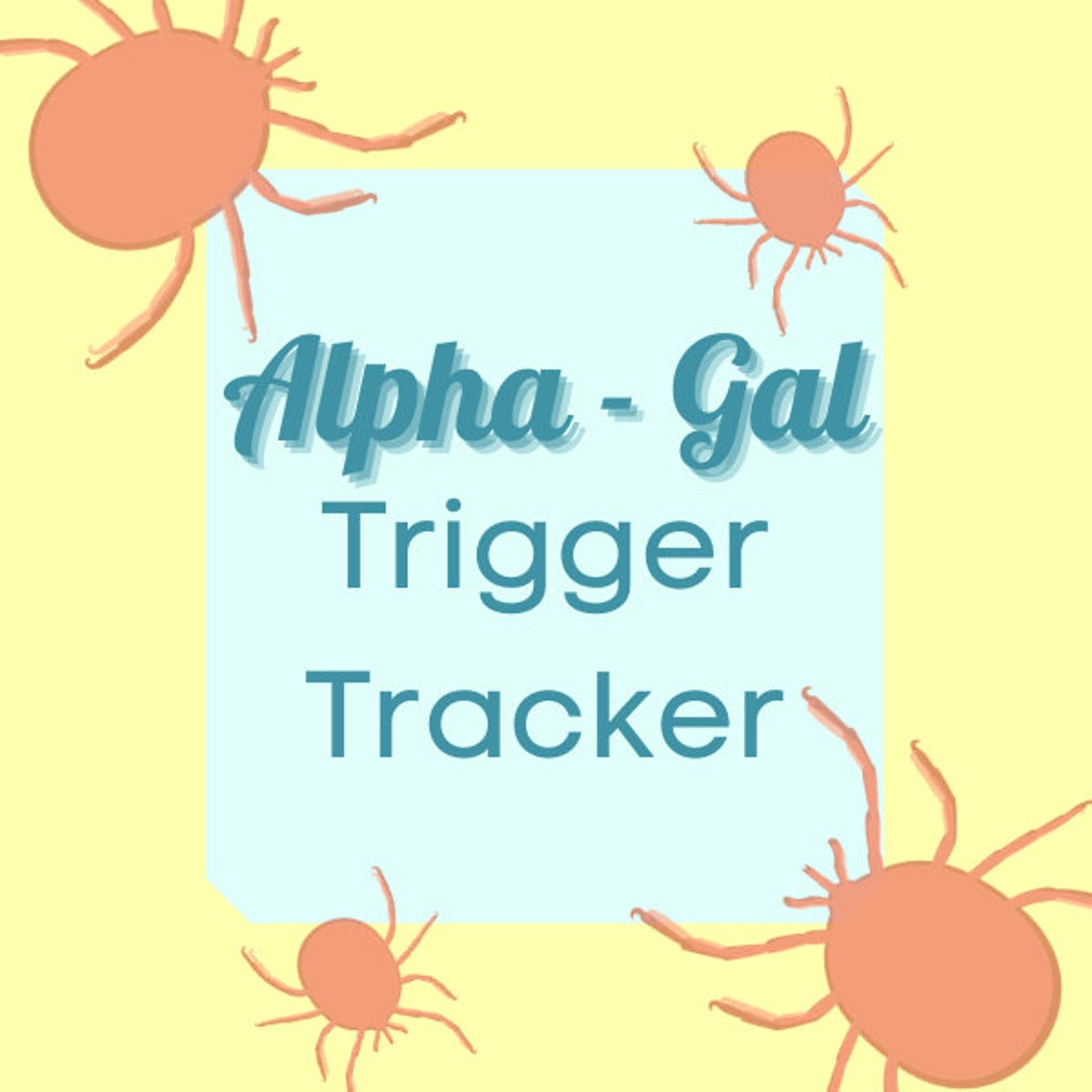 Alpha Gal Printable Food, Medication, and Symptom Log - Etsy