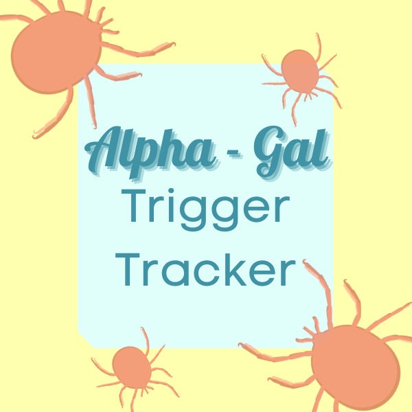 Alpha Gal Printable Food, Medication, and Symptom Log - Etsy