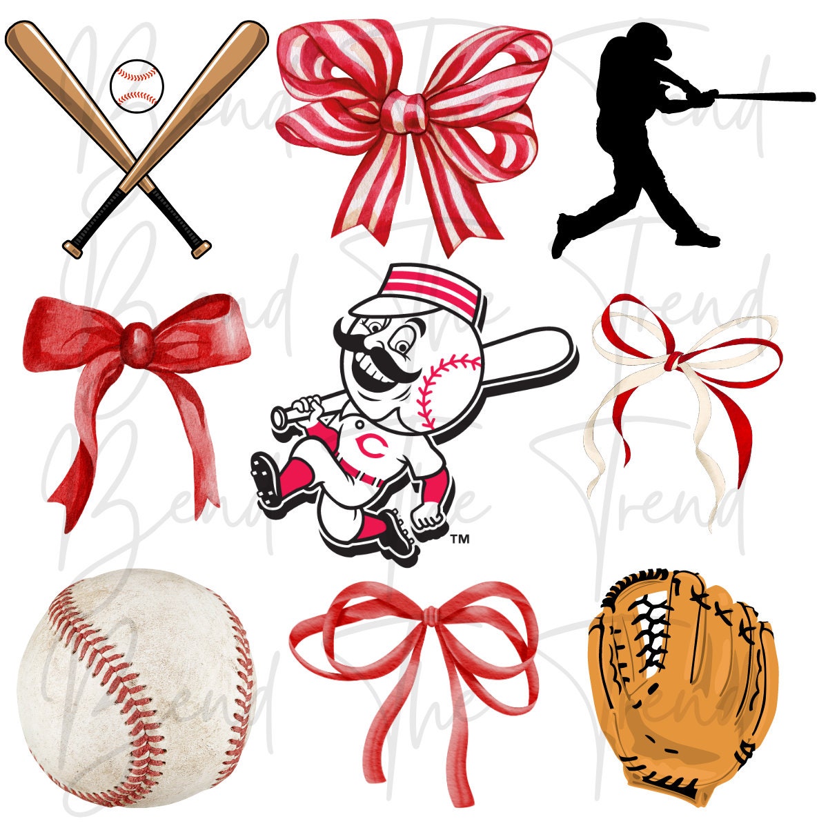 Cincy Reds Coquette PNG | Sublimation, DTF Digital File, Instant ...