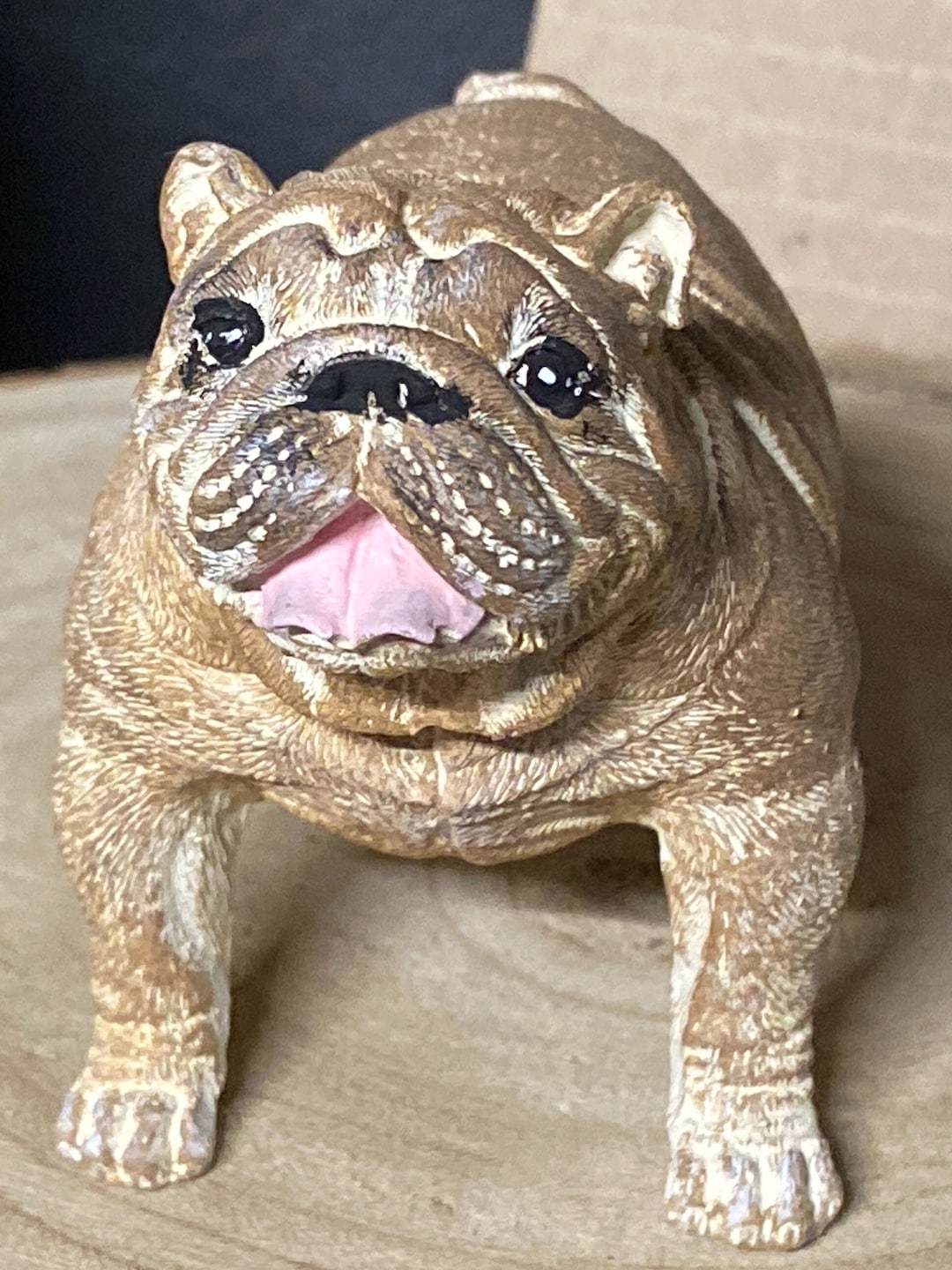 Handcrafted Concrete English Bulldog Statue – Custom Colors Available ...