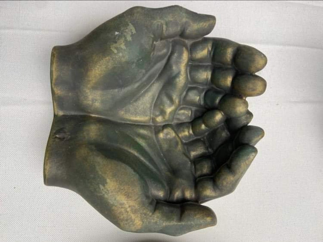 Handmade Hands Shaped Bowl Sculpture, Trinket Dish - Etsy