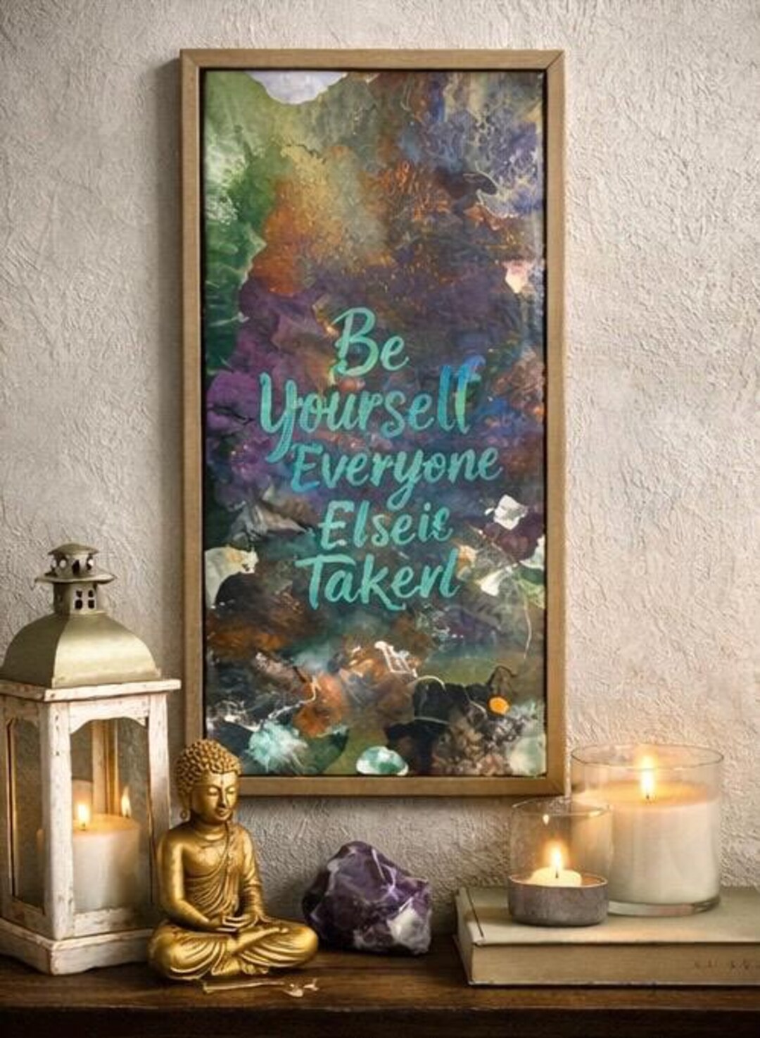 Motivational Painting on Canvas Original Abstract Painting: 'be ...