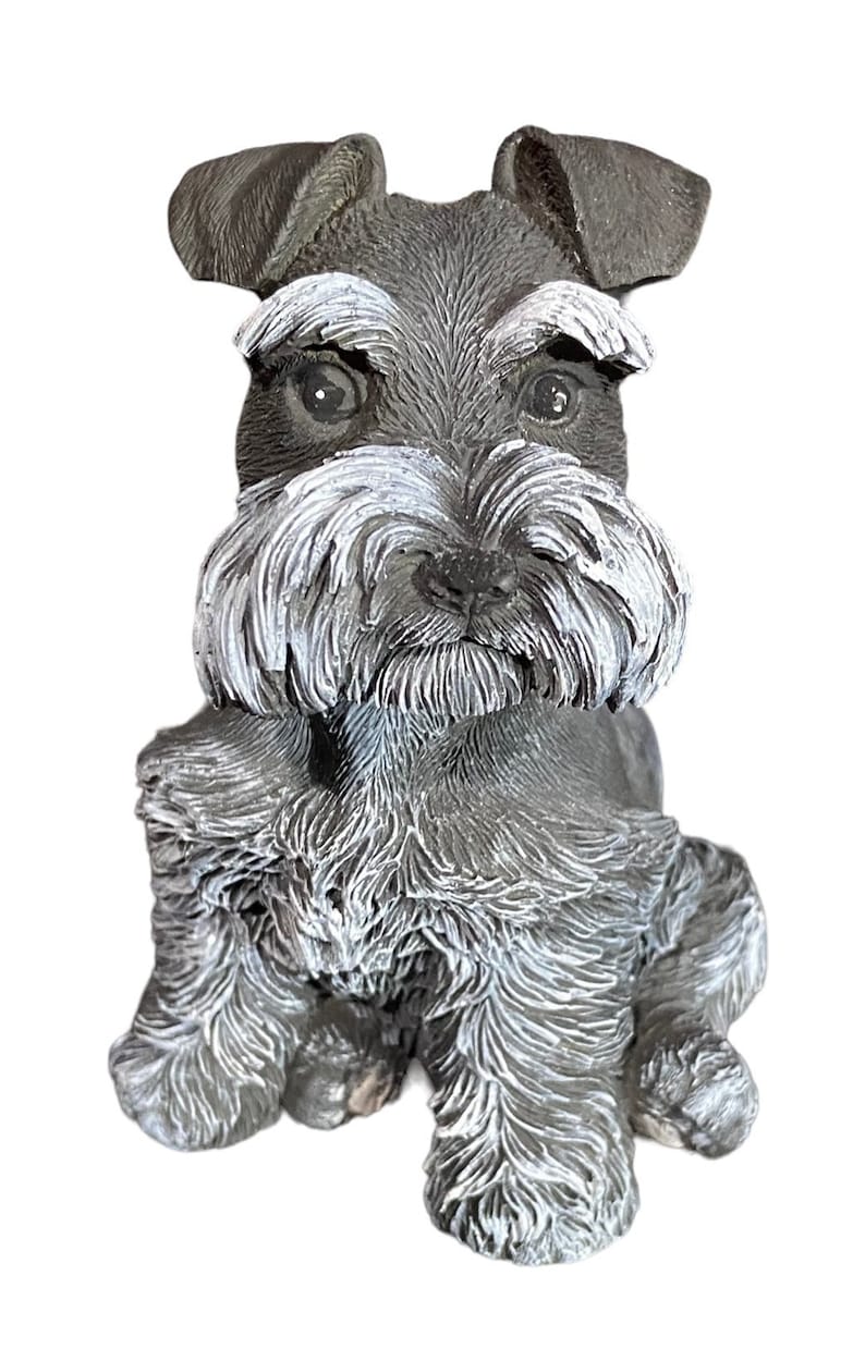 Schnauzer Dog Statue - Etsy