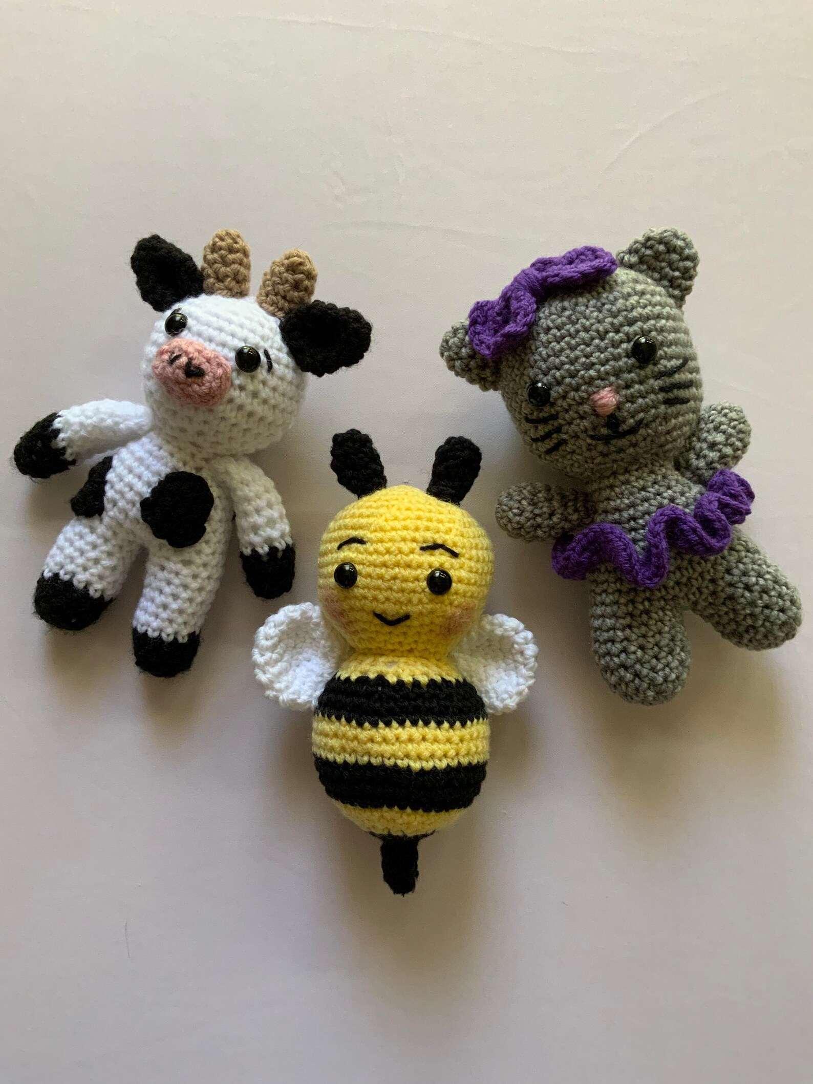 Stuffed Animal Crochet Cow Stuffie Crochet Cat Stuffie - Etsy