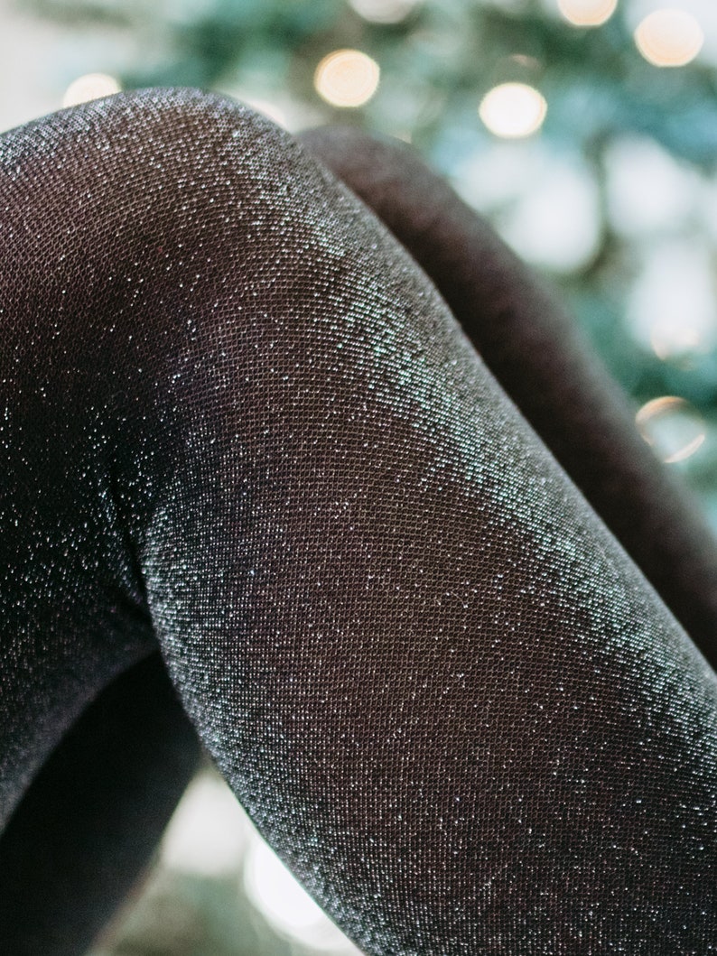 Lucy Ethically Made Shimmering Silver Tights - Etsy