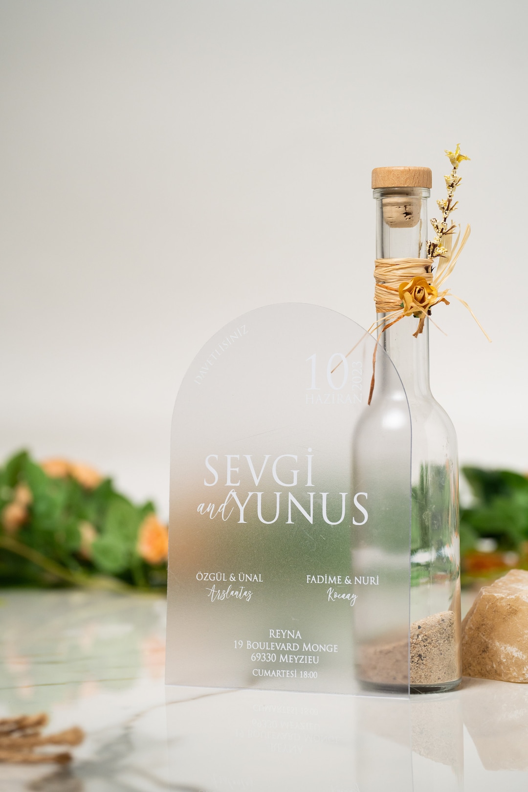 Luxury Wedding Dome Invitation, Frosted Invitation, Modern Wedding ...