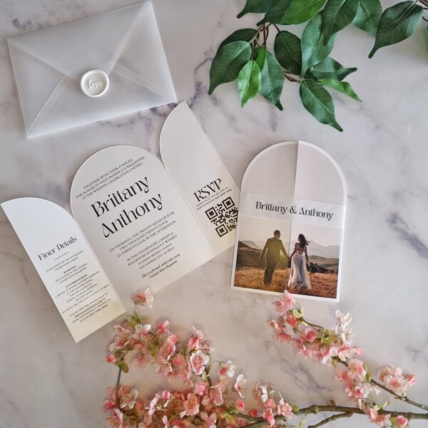 Transparent Wedding Invitation - Etsy