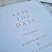 Gold Foil Embossed Save the Date: Personalized Elegant Invitation - Etsy
