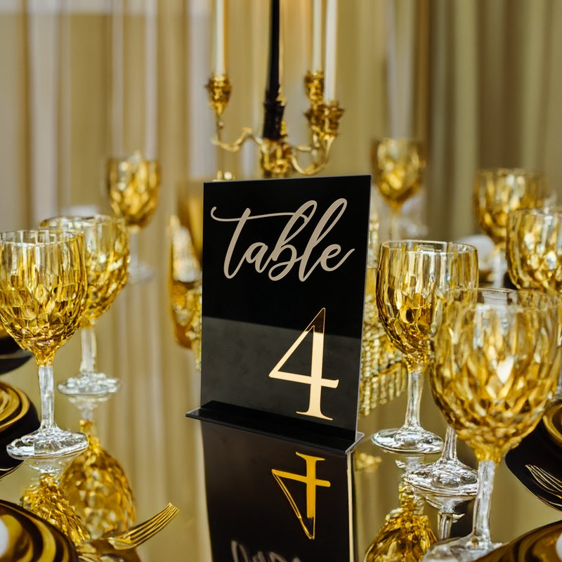 Party Table Numbers - Etsy