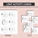 40 Lent Activity Cards for Kids, Lenten Calendar, Ash Wednesday ...