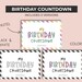 Birthday Countdown, Birthday Calendar, Printable Paper Chain Countdown ...